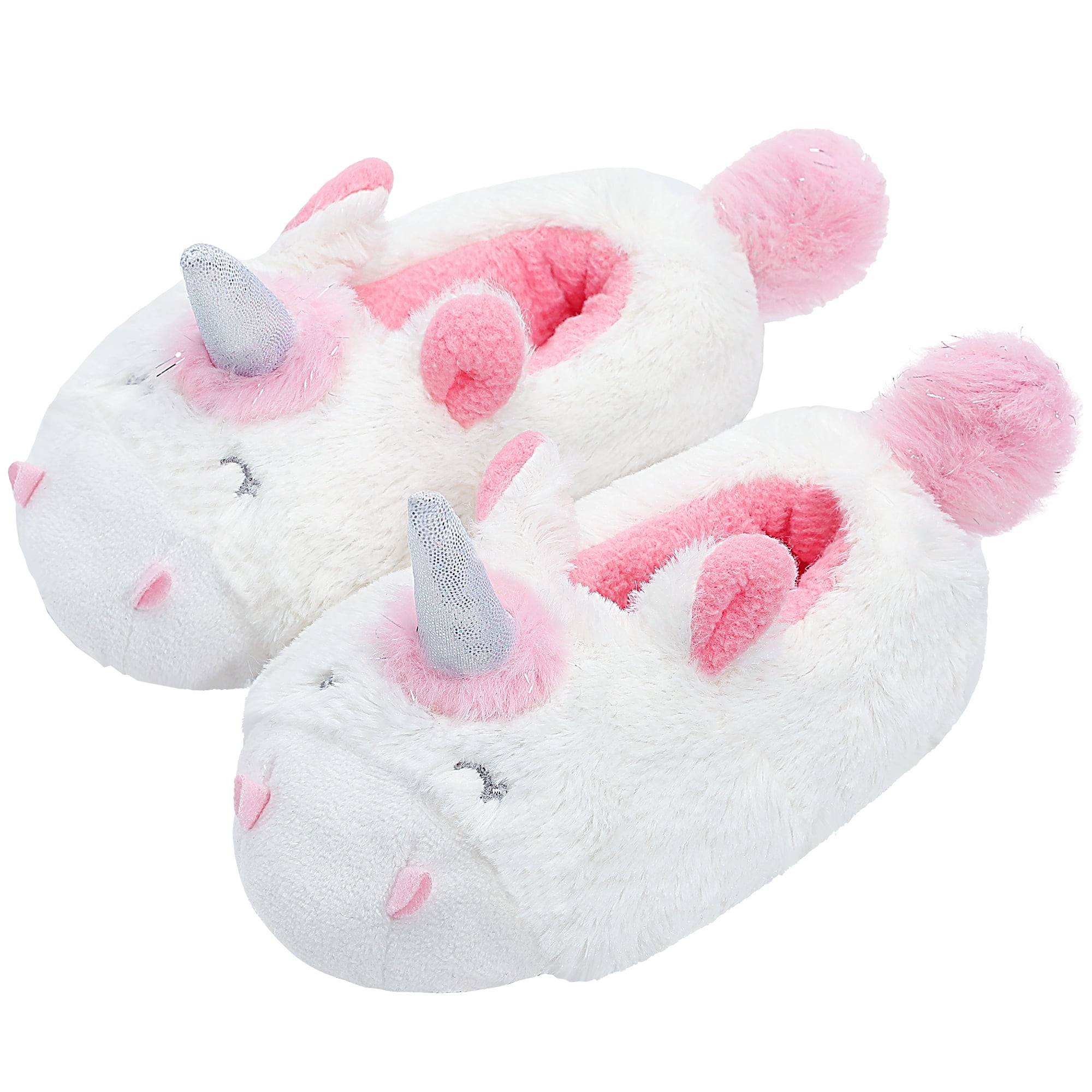 HOMEHOT Girls Slippers Unicorn House Slippers for Toddler Cute Cartoon ...