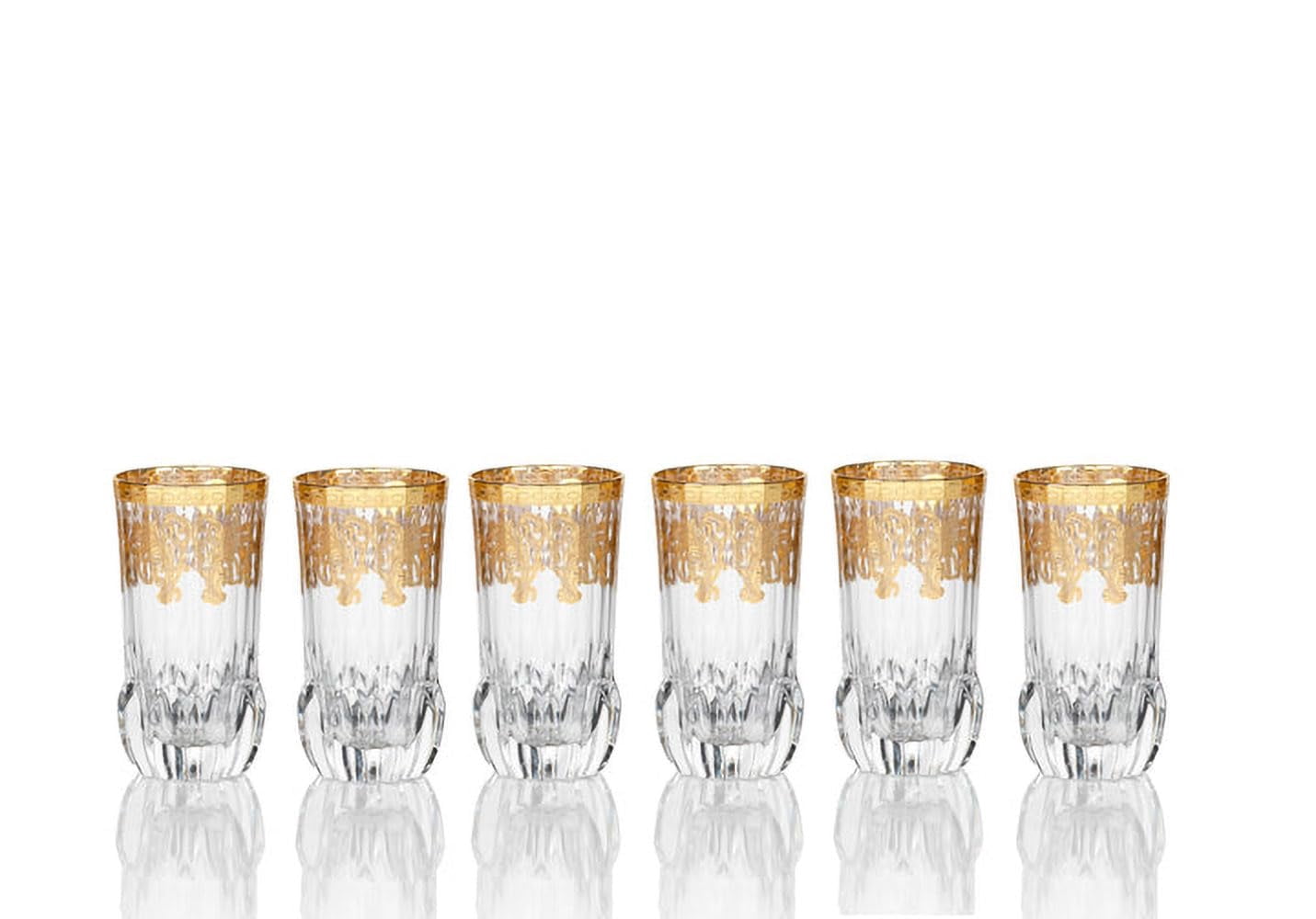 HOMEHUT Elegant and Modern Crystal Highball Glasses Set for Hosting ...