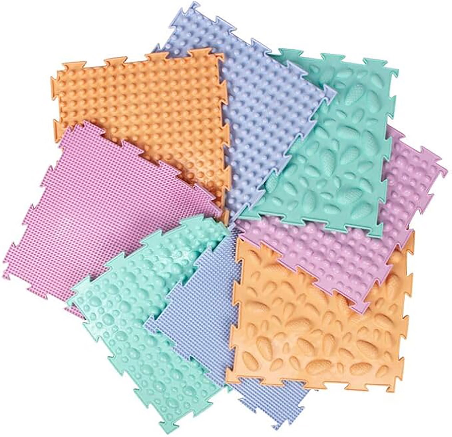 HOMEHUT Ortodon Baby Pastel Modular Sensory Mat - Stimulating Massage ...