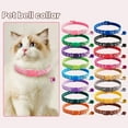 HOMEIORA 4 Pack Kitten Collar with Bell, Breakaway Cat Collars with ...
