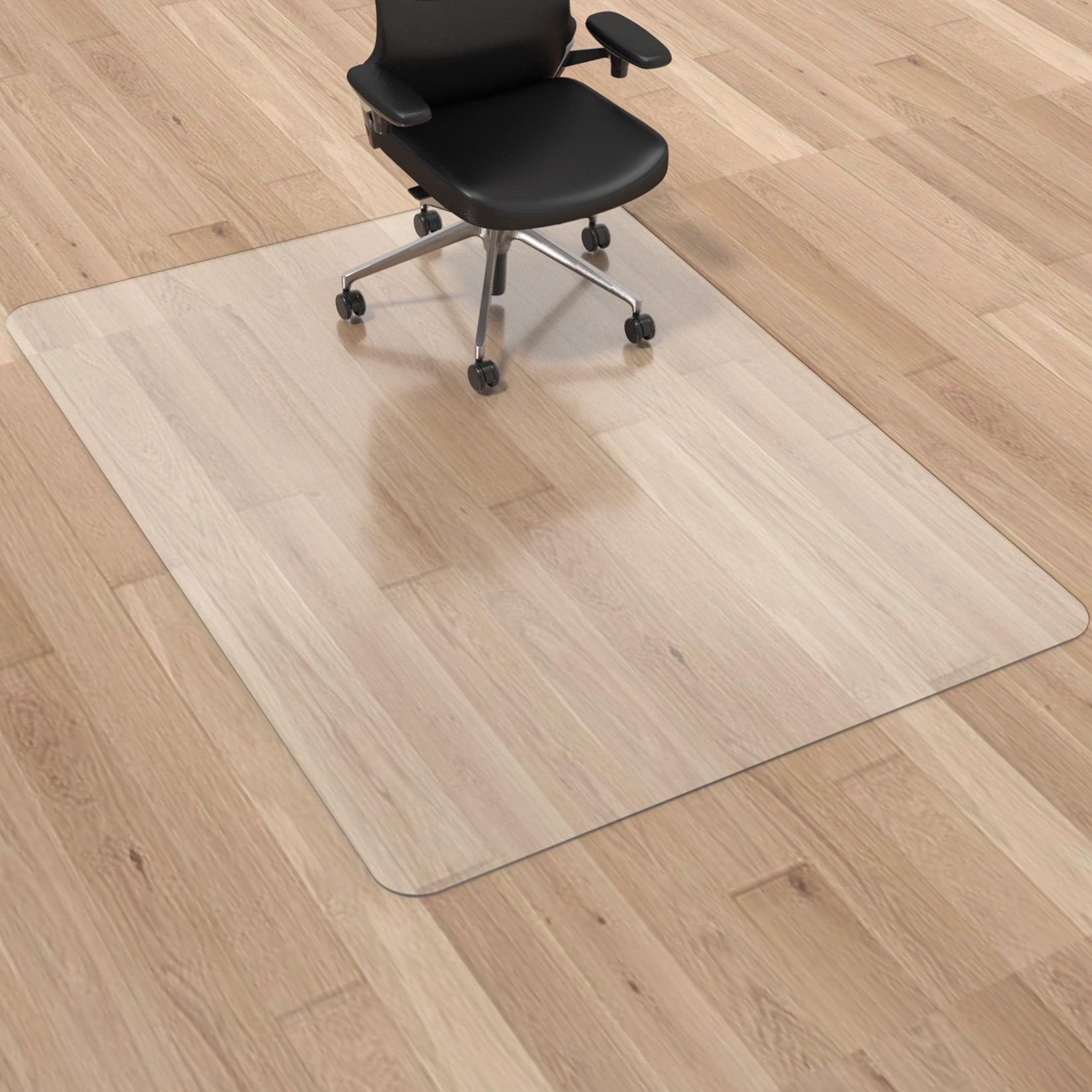 HOMEK Office Chair Mat for Hardwood Floor - Easy Glide Computer Desk ...