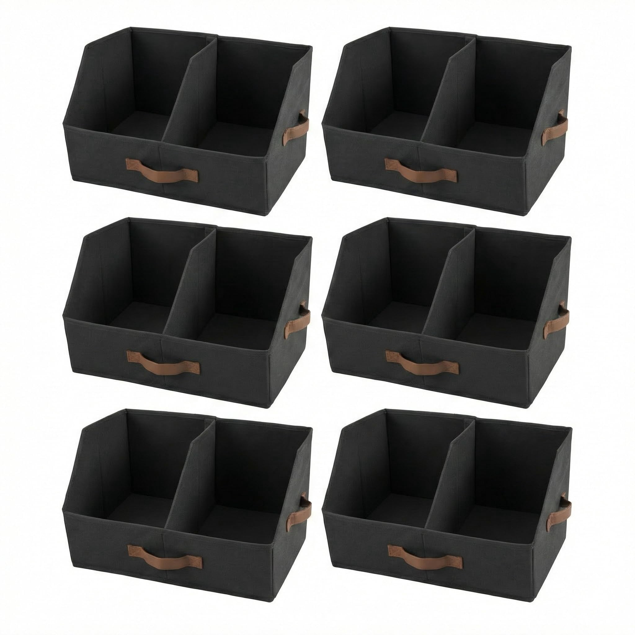 HOMELUX THEORY Trapezoid Storage Bin - UPGRADED HEIGHT Closet ...