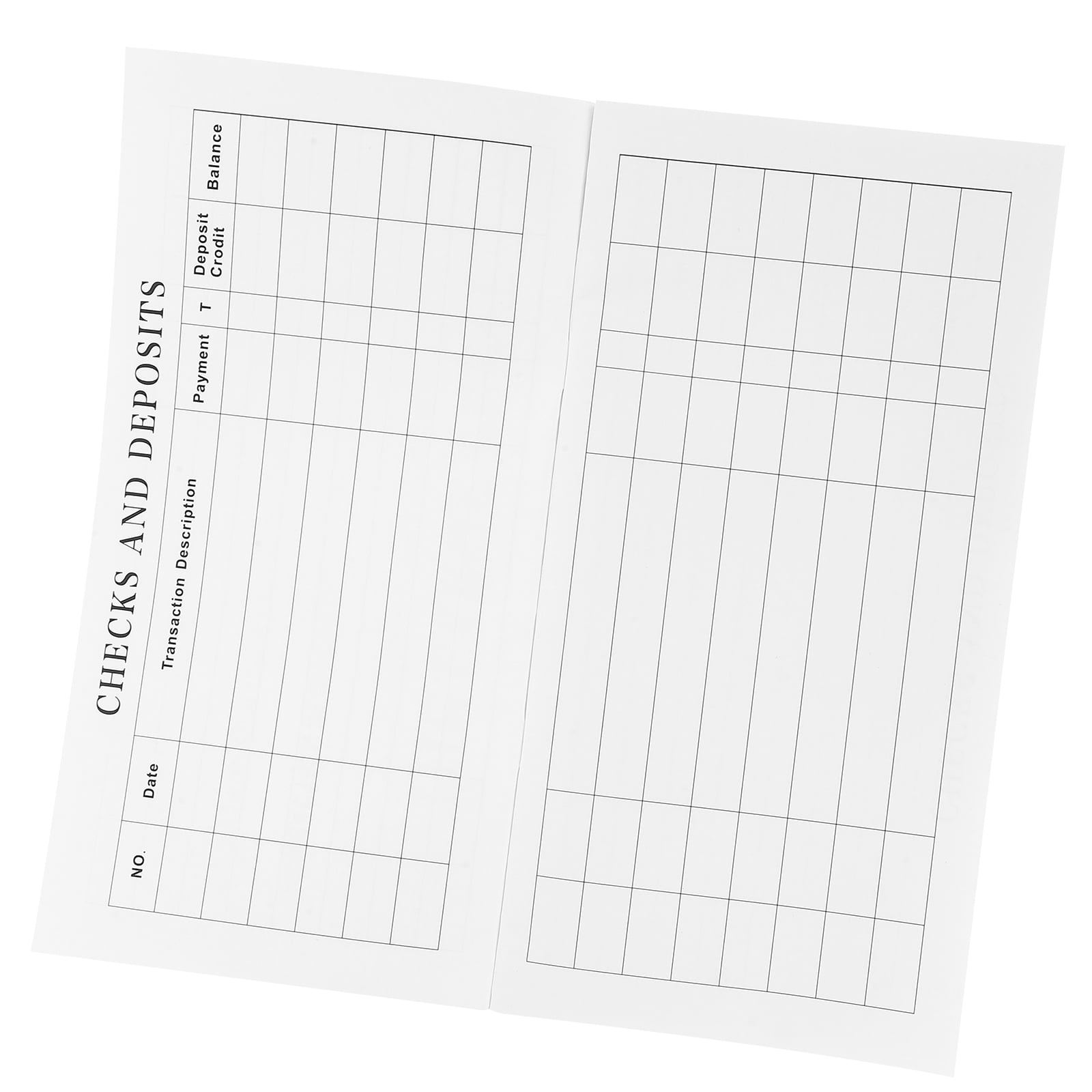 1 Book of Check Register Checkbook Register Financial Notebook Currency ...