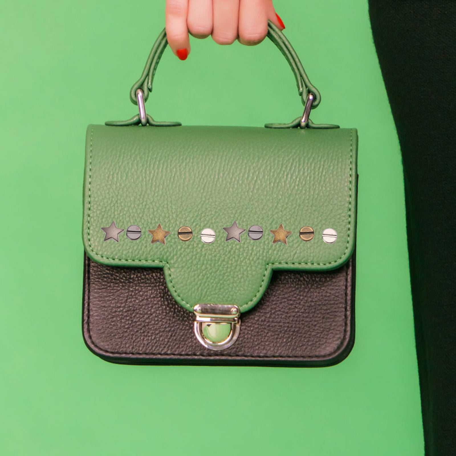 1 Box Leather Star Rivets DIY Luggage Leather Rivets Clothes Decorative ...