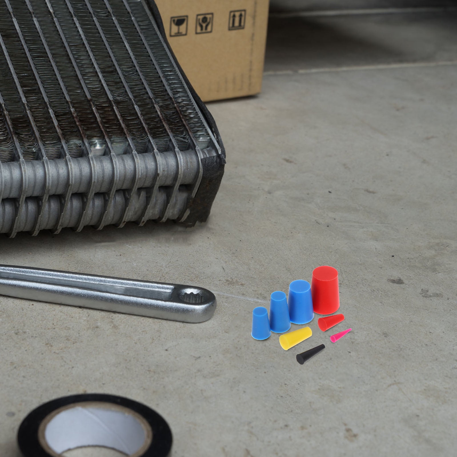 HOMEMAXS 1 Box Silicone Stopper Tapered Lab Seal Stoppers Solid Rubber ...