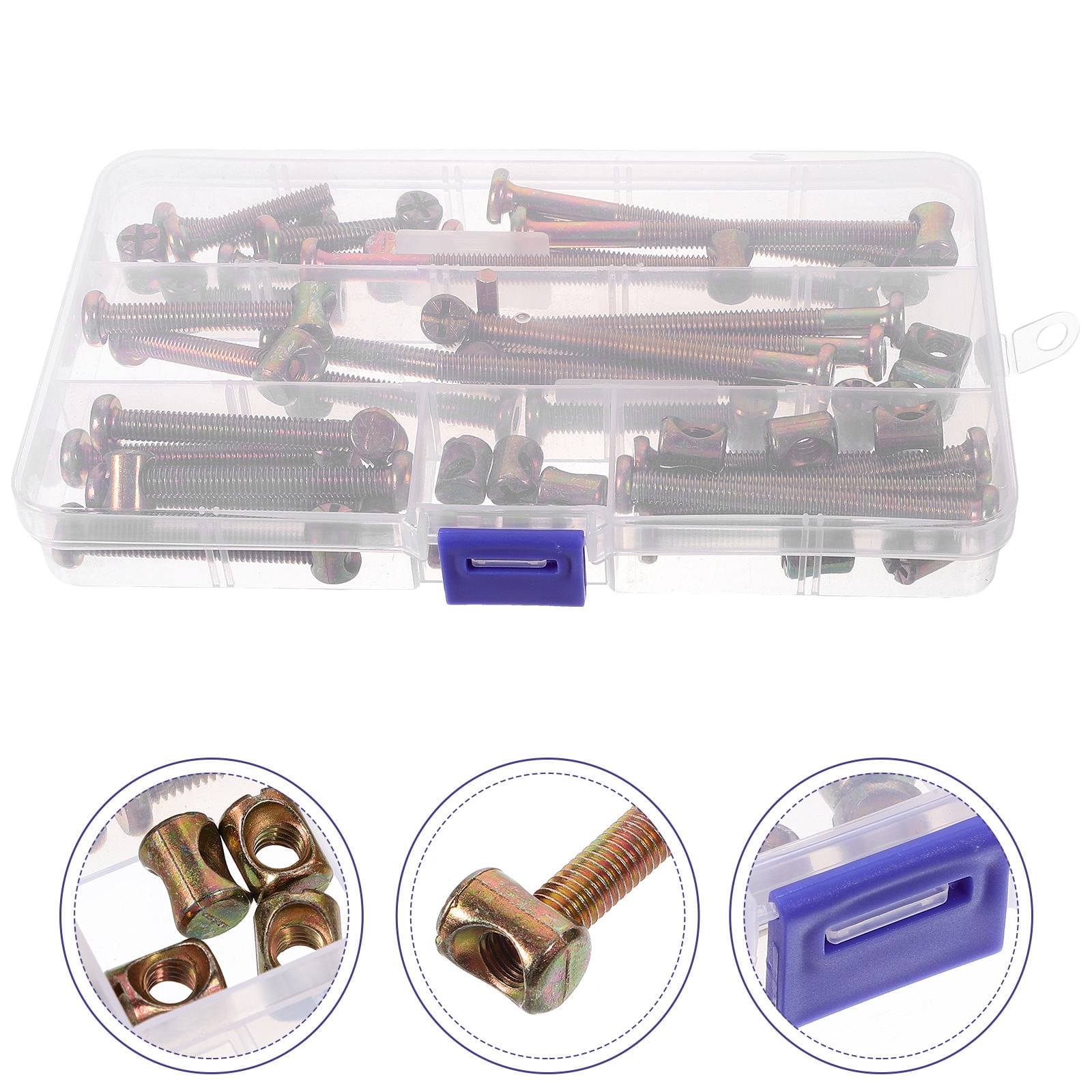 HOMEMAXS 1 Box of Furniture Bed DIY Screws Replacement Screws Wooden ...