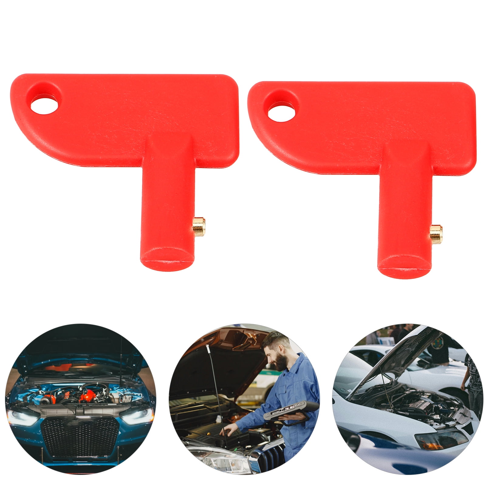 HOMEMAXS 1 Pair Battery Disconnect Switch Handles Battery Shutoff ...