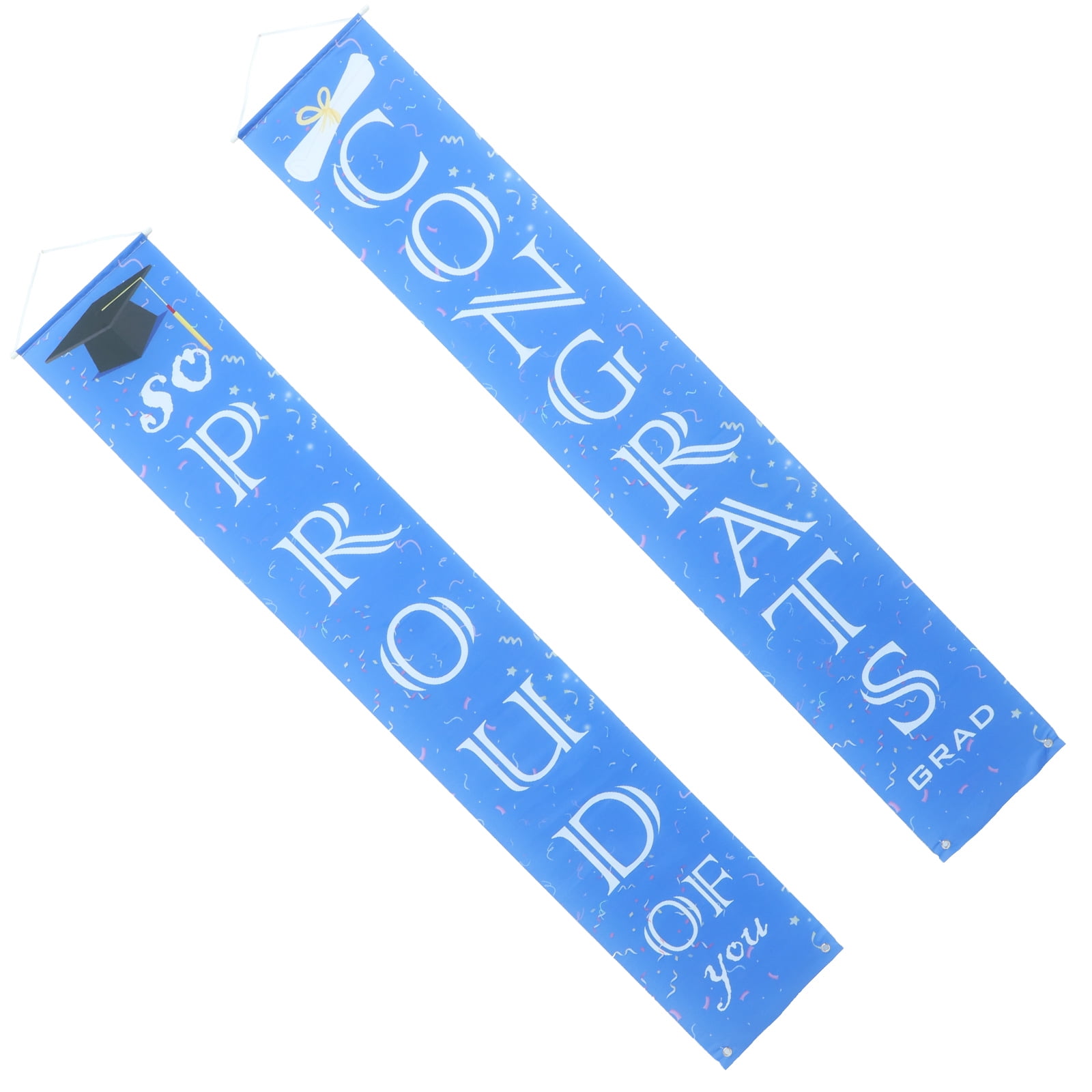 HOMEMAXS 1 Pair Oxford Cloth Graduation Season Door Banner Wall Hanging ...