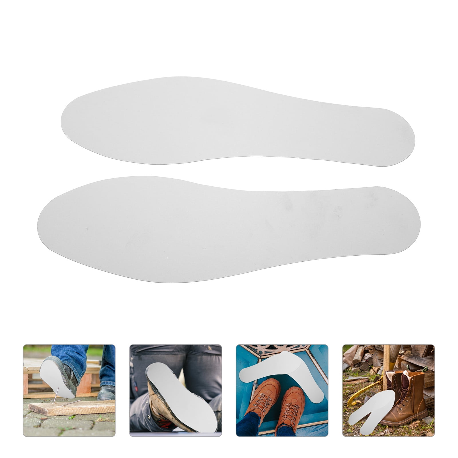 HOMEMAXS 1 Pair Puncture-Resistant Steel Plate Insoles for Work Shoes ...