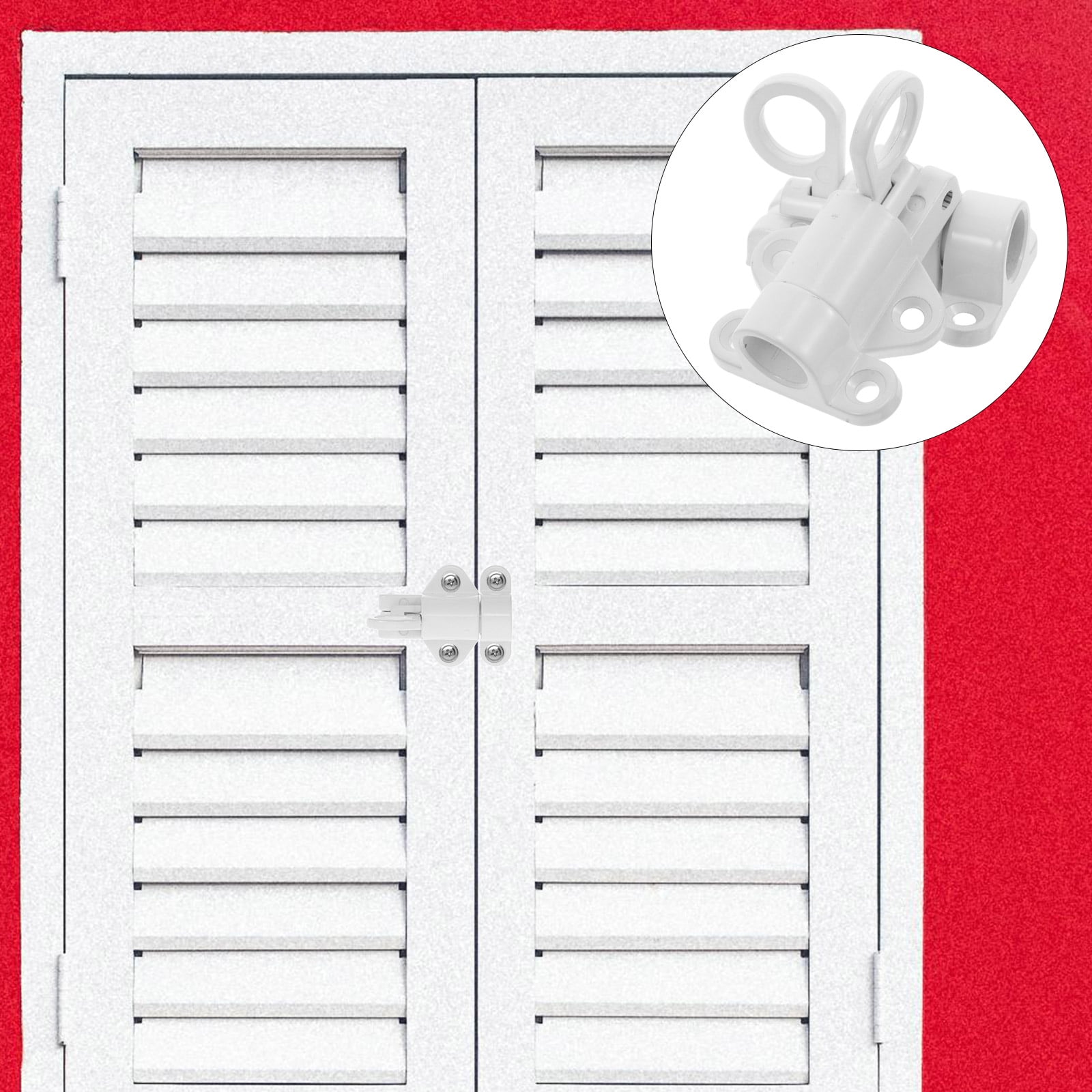 HOMEMAXS 1 Pair Self-Locking Latches Spring Gate Latch Automatic Door ...