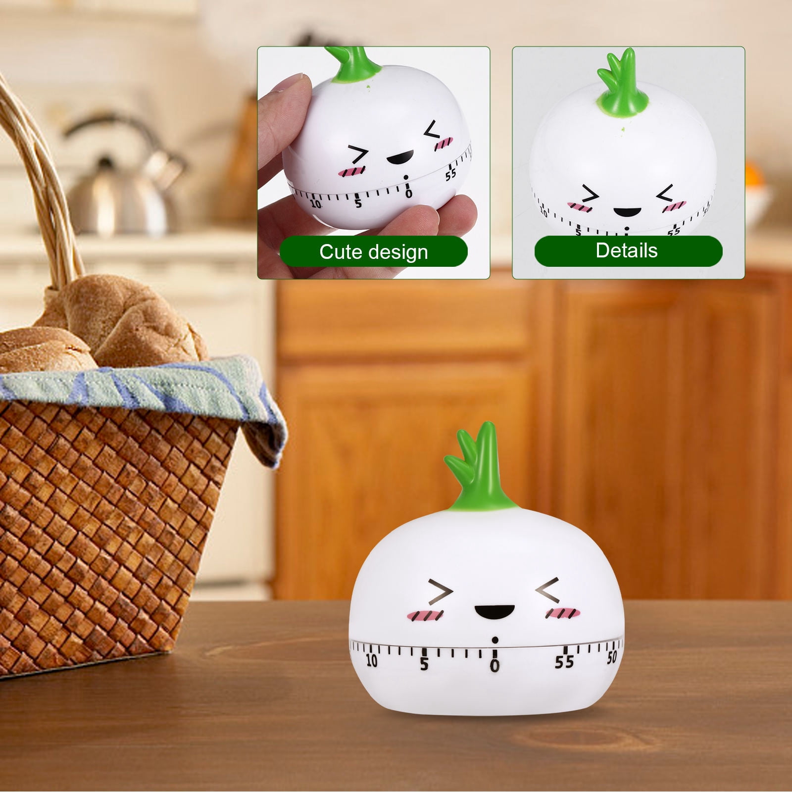 VERDANVERSE 1 Pc Kitchen Mechanical Timer White Plastic - Walmart.com