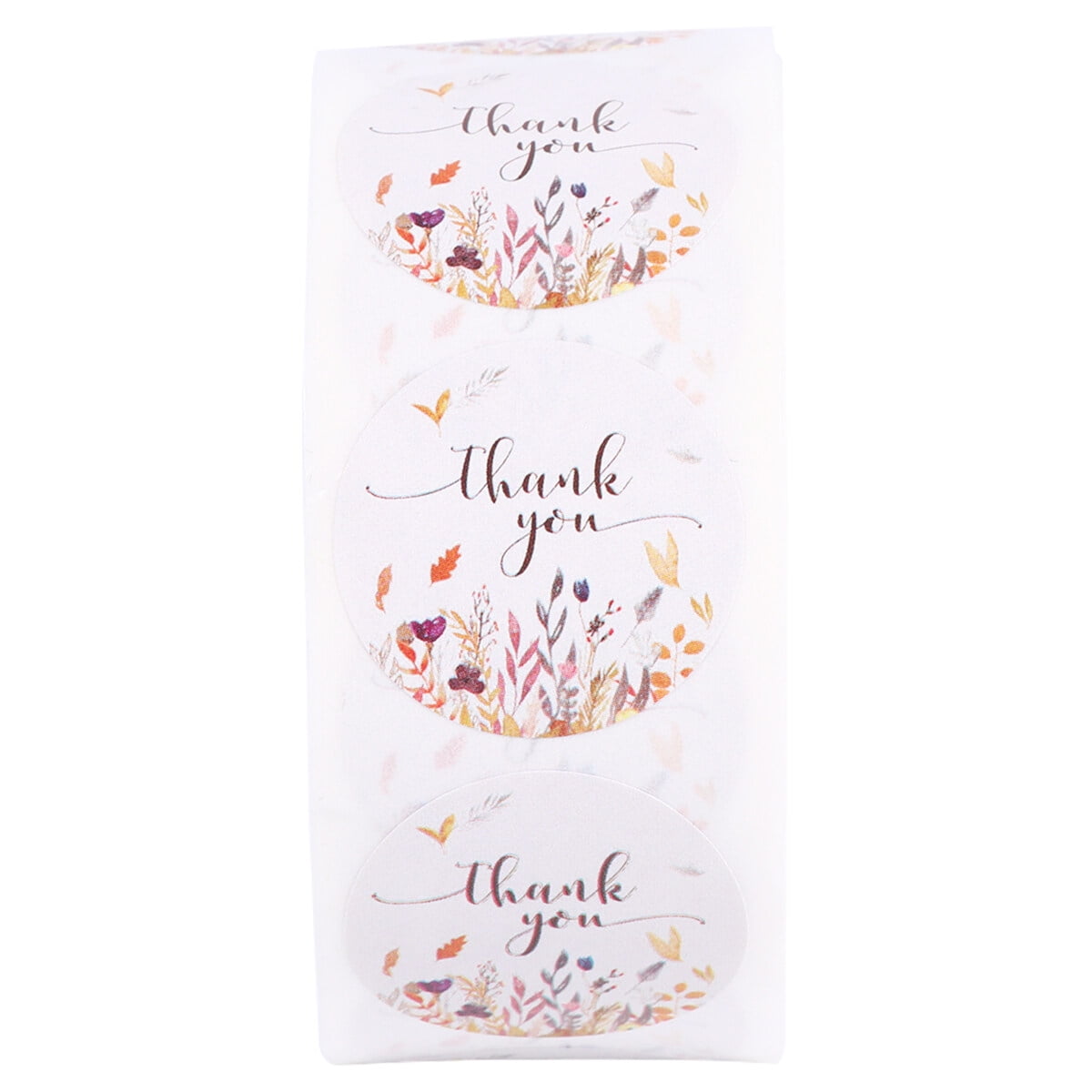 HOMEMAXS 1 Roll/500pcs DIY Sticker Thank You Words Sticker Baking ...