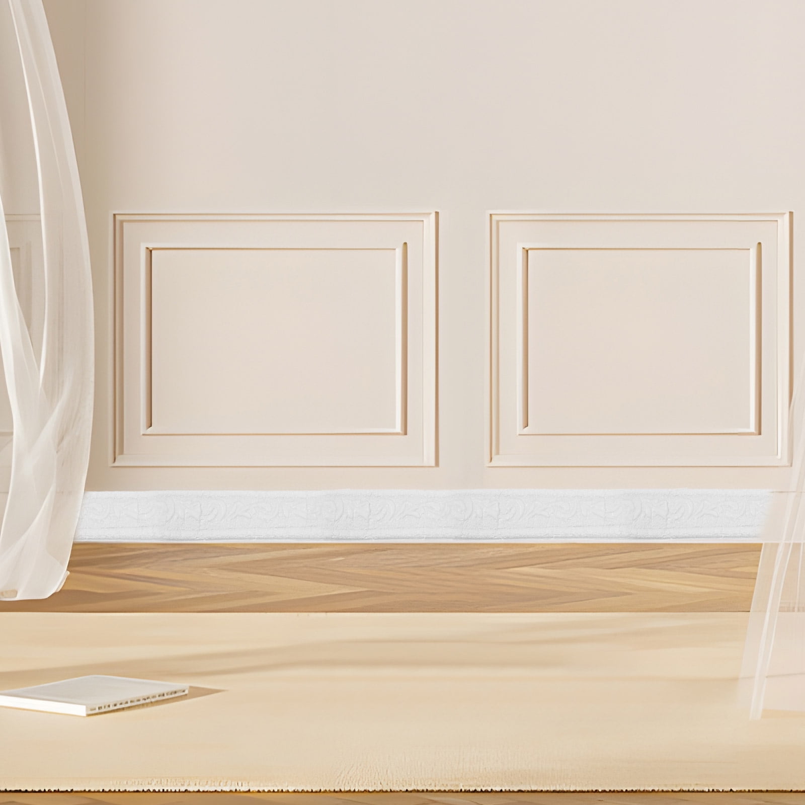 HOMEMAXS 1 Roll Baseboard Backsplash Tile Edge Ceiling Molding Trim ...