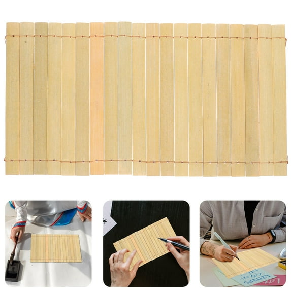 HOMEMAXS 1 Roll DIY Bamboo Page Multipurpose Bamboo Sheet Blank Bamboo ...