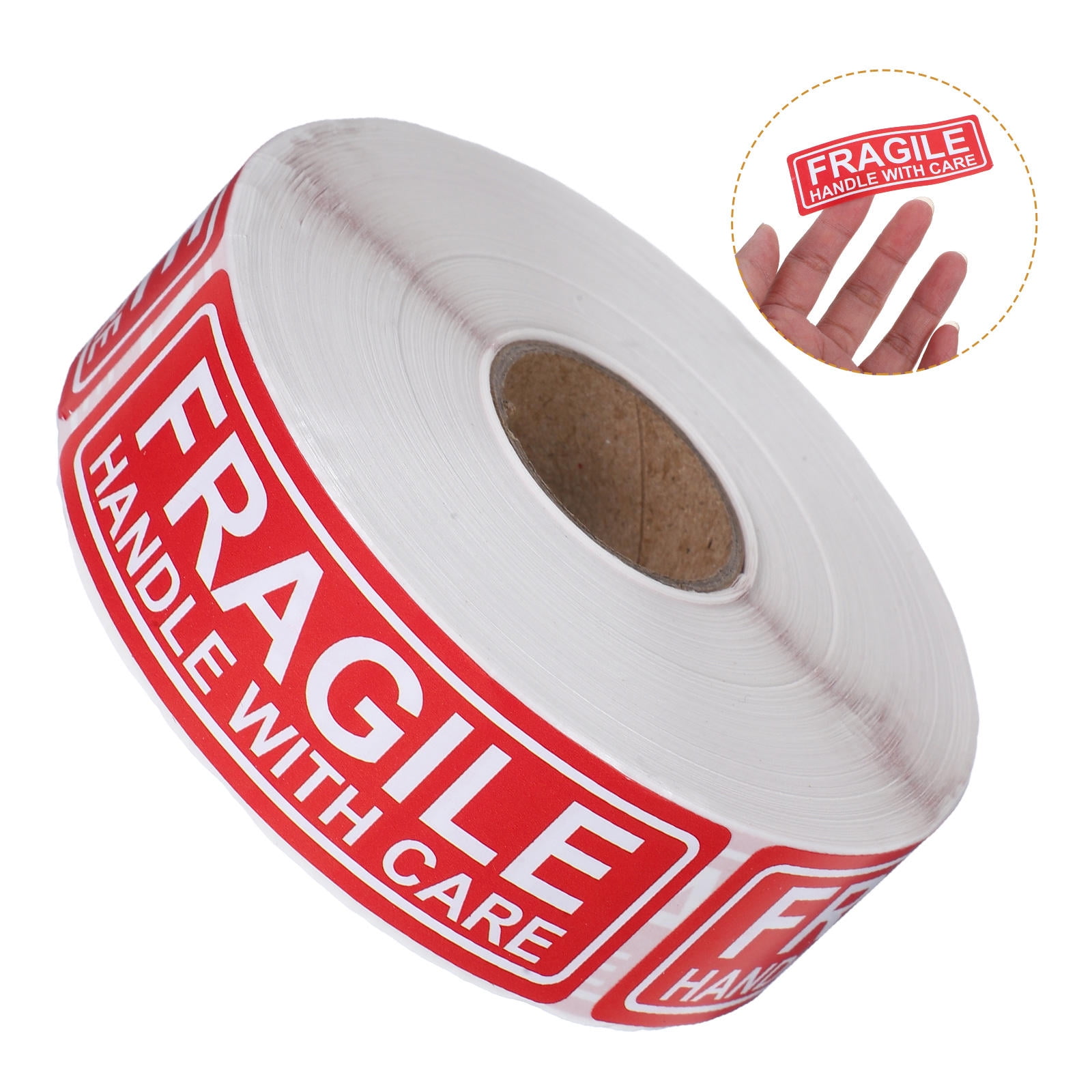 HOMEMAXS 1 Roll Fragile Stickers Roll Adhesive Warning Labels Caution ...