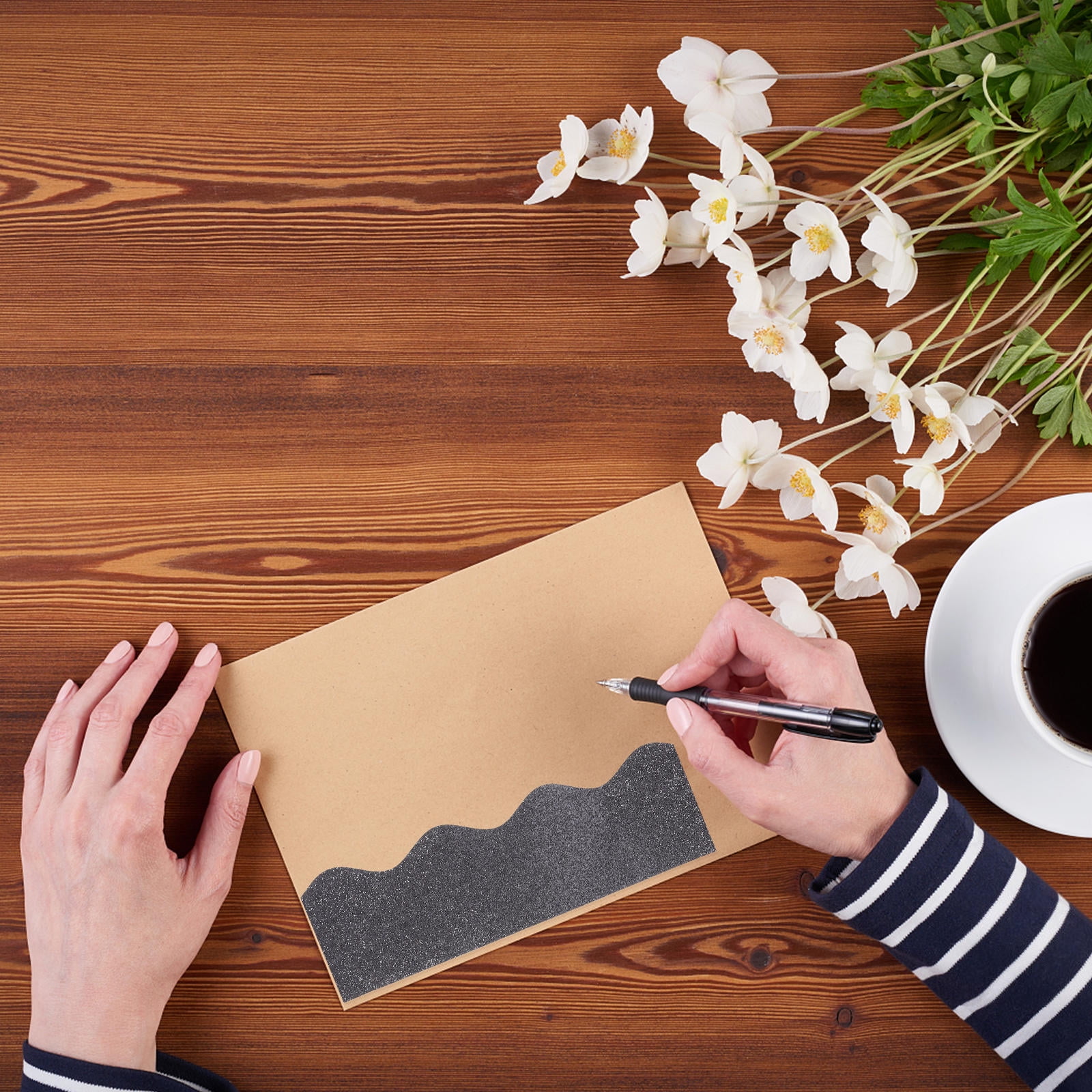 HOMEMAXS 1 Roll Glittery Classroom Blackboard Border Decal Replaceable ...