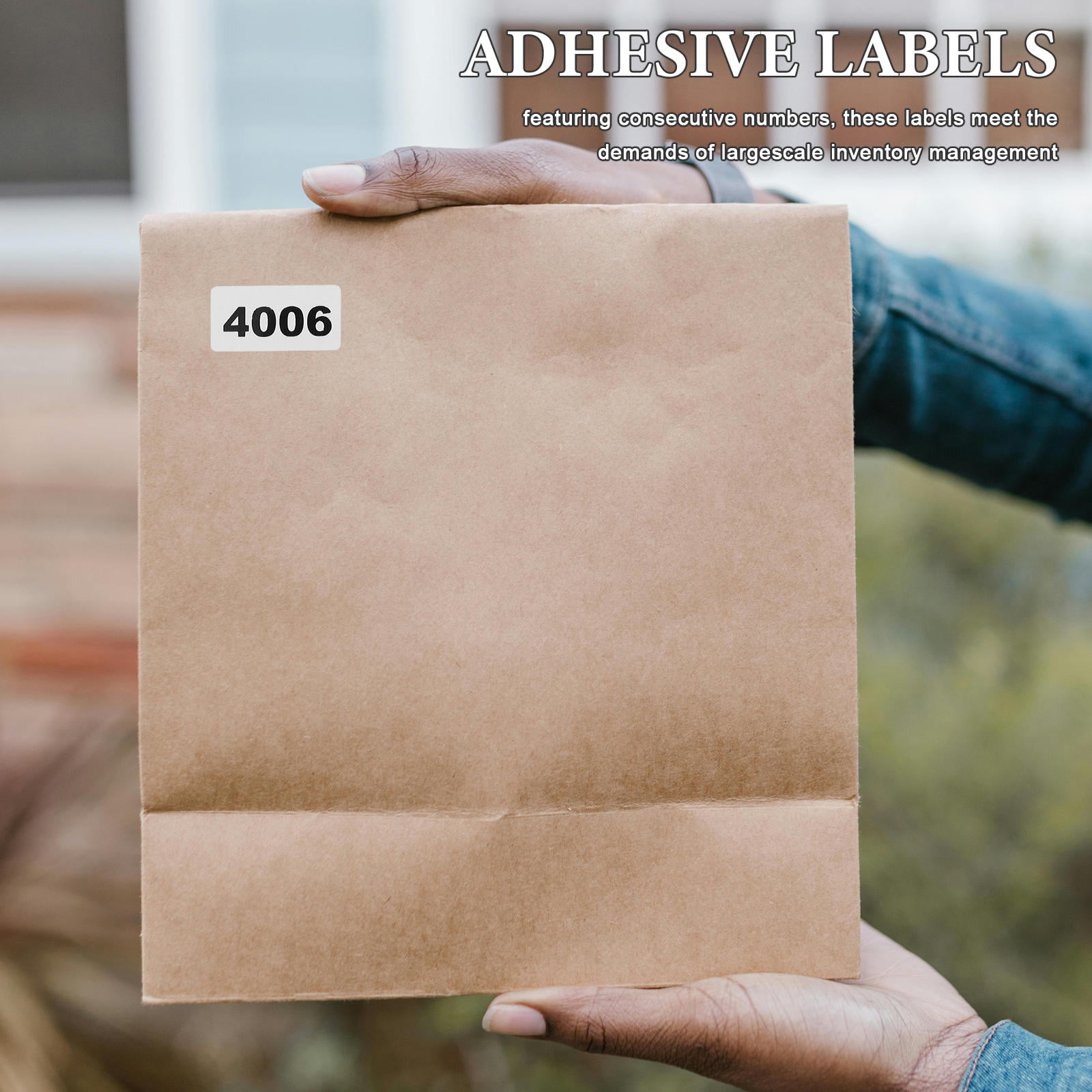 HOMEMAXS 1 Roll Numbered Adhesive Labels Inventory Stickers Labels ...