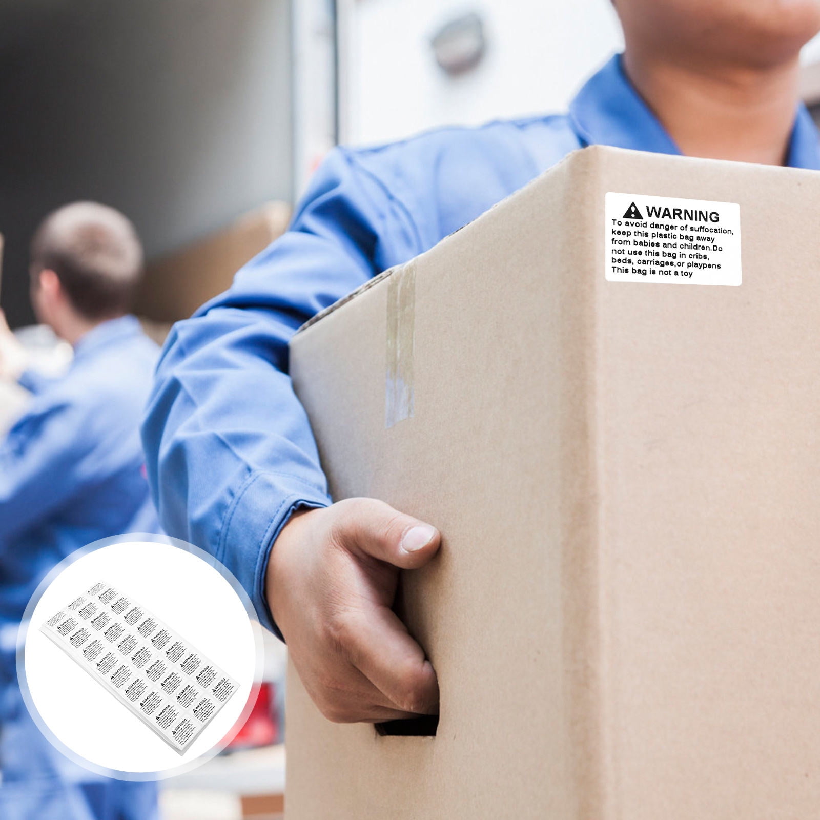 HOMEMAXS 1 Roll Suffocation Warning Sticker Suffocation Warning Label ...