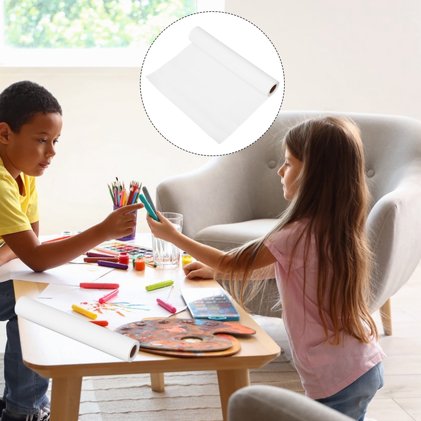 HOMEMAXS 1 Roll Universal Drawing Paper Painting Paper Blank Sketch ...