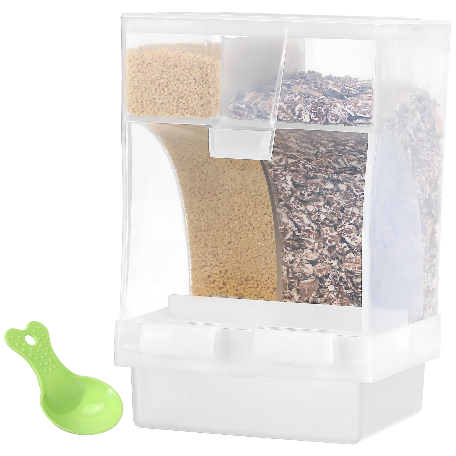 HOMEMAXS Hemoton 1 Set Automatic Parakeet Feeder Clear Bird Feeding Box ...