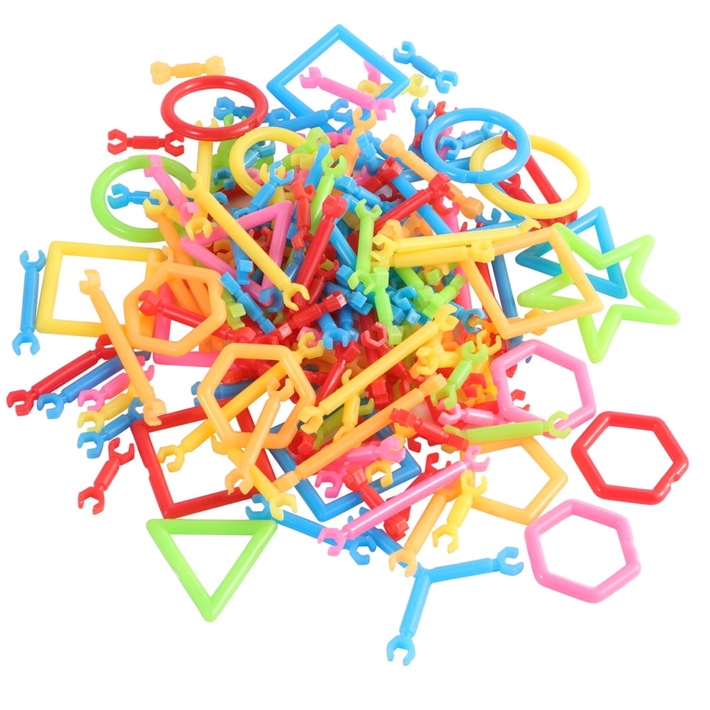 HOMEMAXS 1 Set of Building Toy Building Blocks Bars Puzzle Educational ...