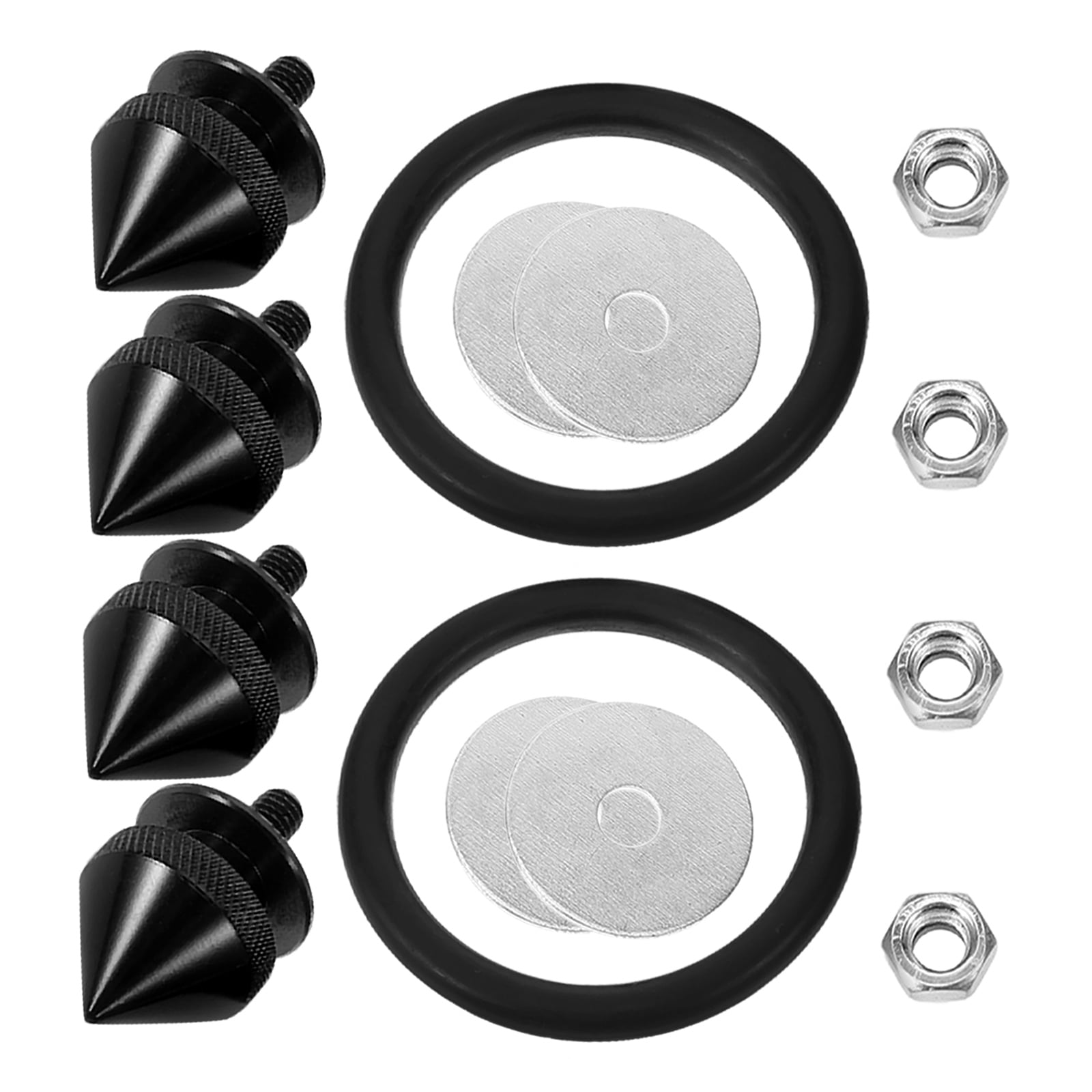 HOMEMAXS 1 Set Car Front Rear Bumper Fasteners Aluminum Alloy Bumper ...