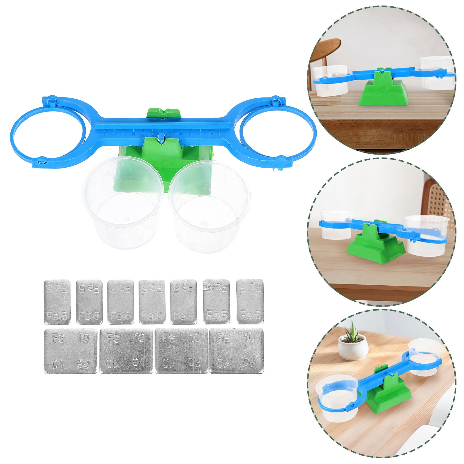 HOMEMAXS 1 Set Double Bucket Balance Scale Portable Kids Scale ...