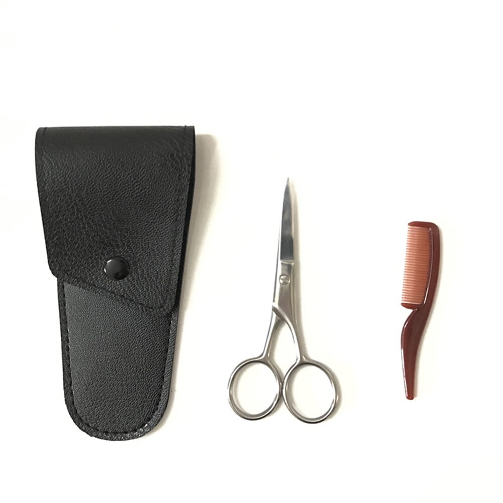 HOMEMAXS 1 Set Eyebrow Scissor Mustache Eyebrow Trimmer Stainless Steel ...