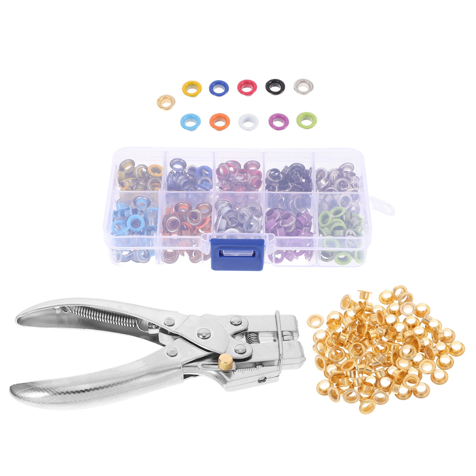 HOMEMAXS 1 Set Eyelet Tool Kit Handheld Eyelet Press Plier Metal ...