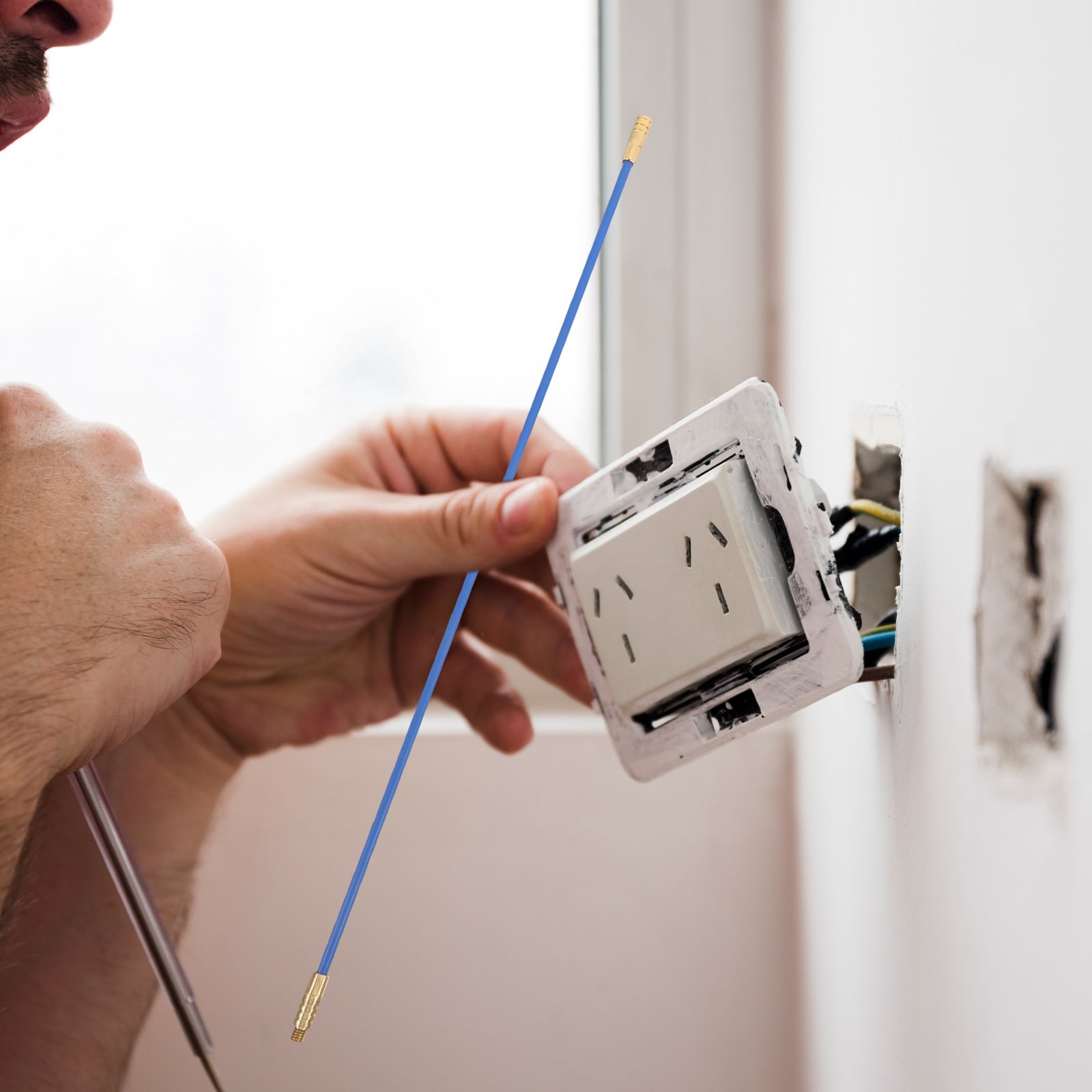 HOMEMAXS 1 Set Fiberglass Wire Running Kit Electric Fish Rods Cable ...