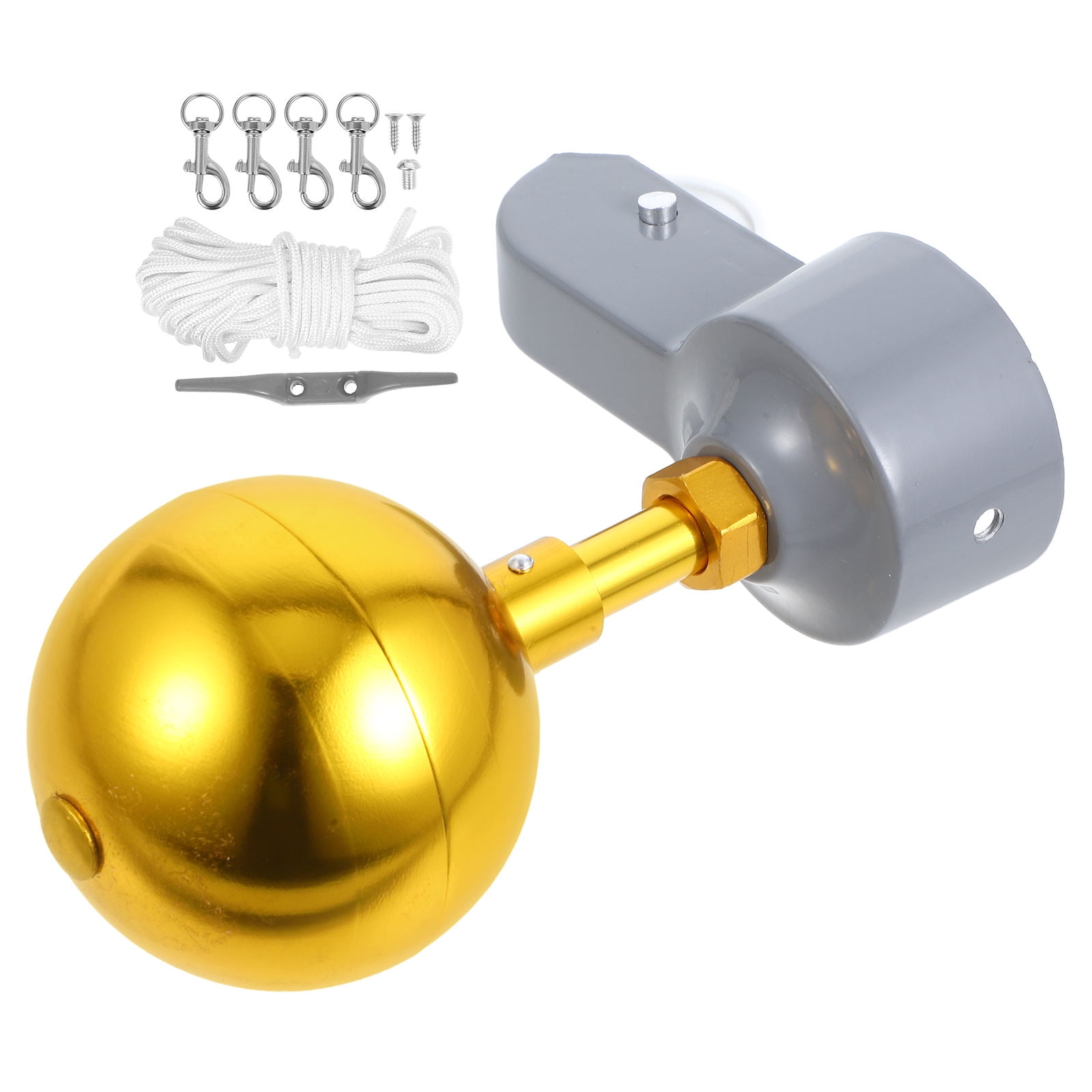 HOMEMAXS 1 Set Flag Pole Pulley Flag Pole Head Replacement Aluminum Alloy Flagpole Pulley And ...