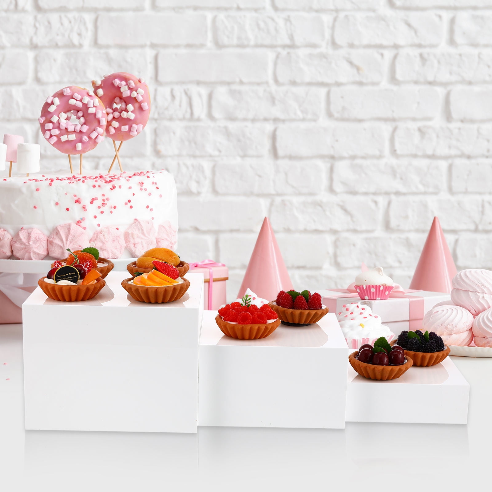 HOMEMAXS 1 Set Food Risers Buffet Food Display Stands Cupcake Display ...