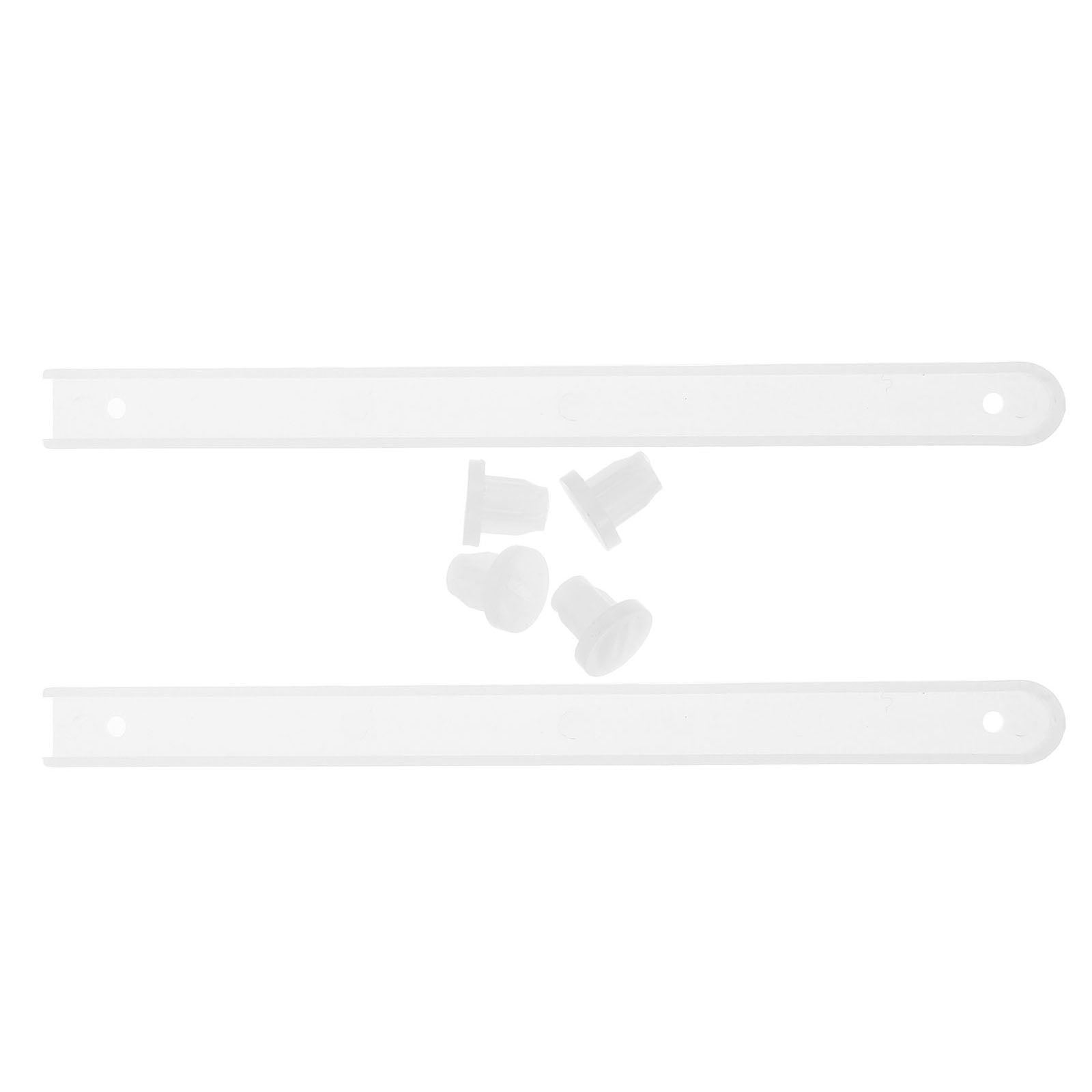 BEADCEST White Drawer Slides 1Set 7.3X0.6X0.3In Plastic For Kitchen ...