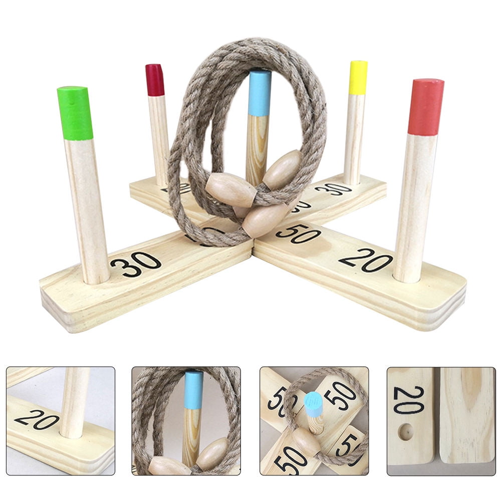 1 Set Funny Kids Ring Toss Game Colorful Throwing Ring Toy Baby ...