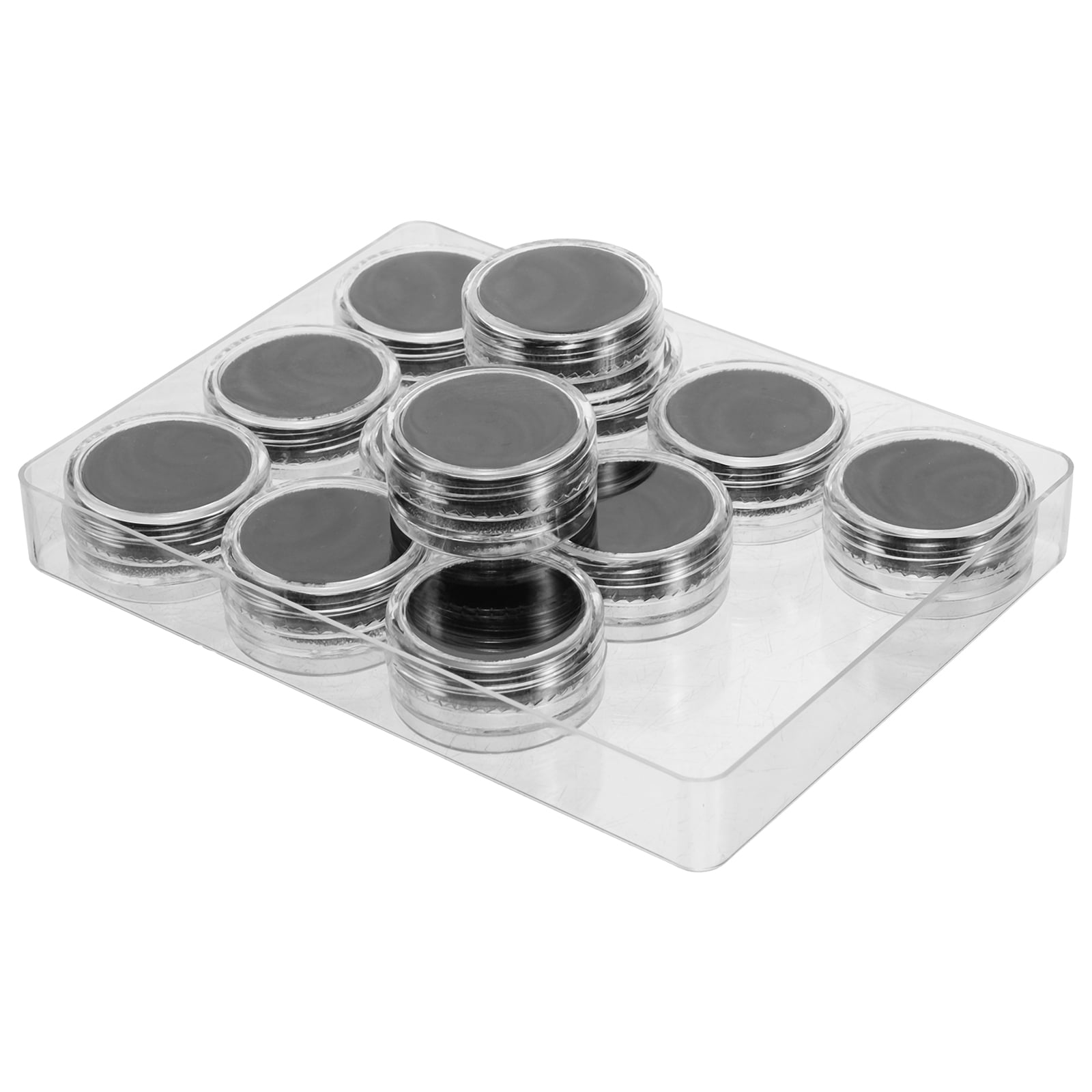 HOMEMAXS 1 Set Gemstone Display Case Black Acrylic Storage Jewelry ...
