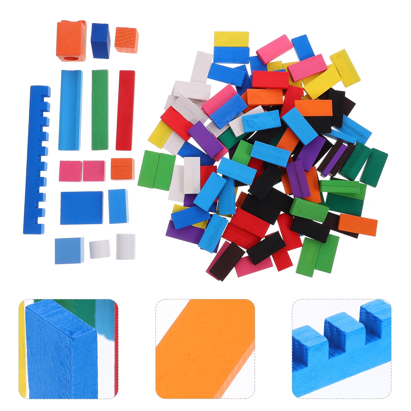 HOMEMAXS 1 Set Kids Dominoes Set Domino Toys Domino Blocks Party Board ...