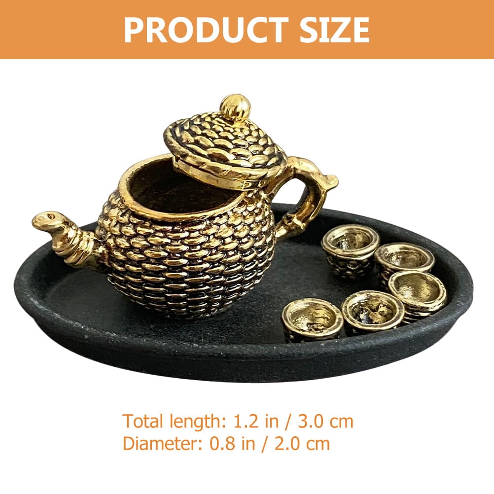 HOMEMAXS 1 Set Kitchen Miniature Tea Set Mini Tea Set Miniature Tea Cup ...