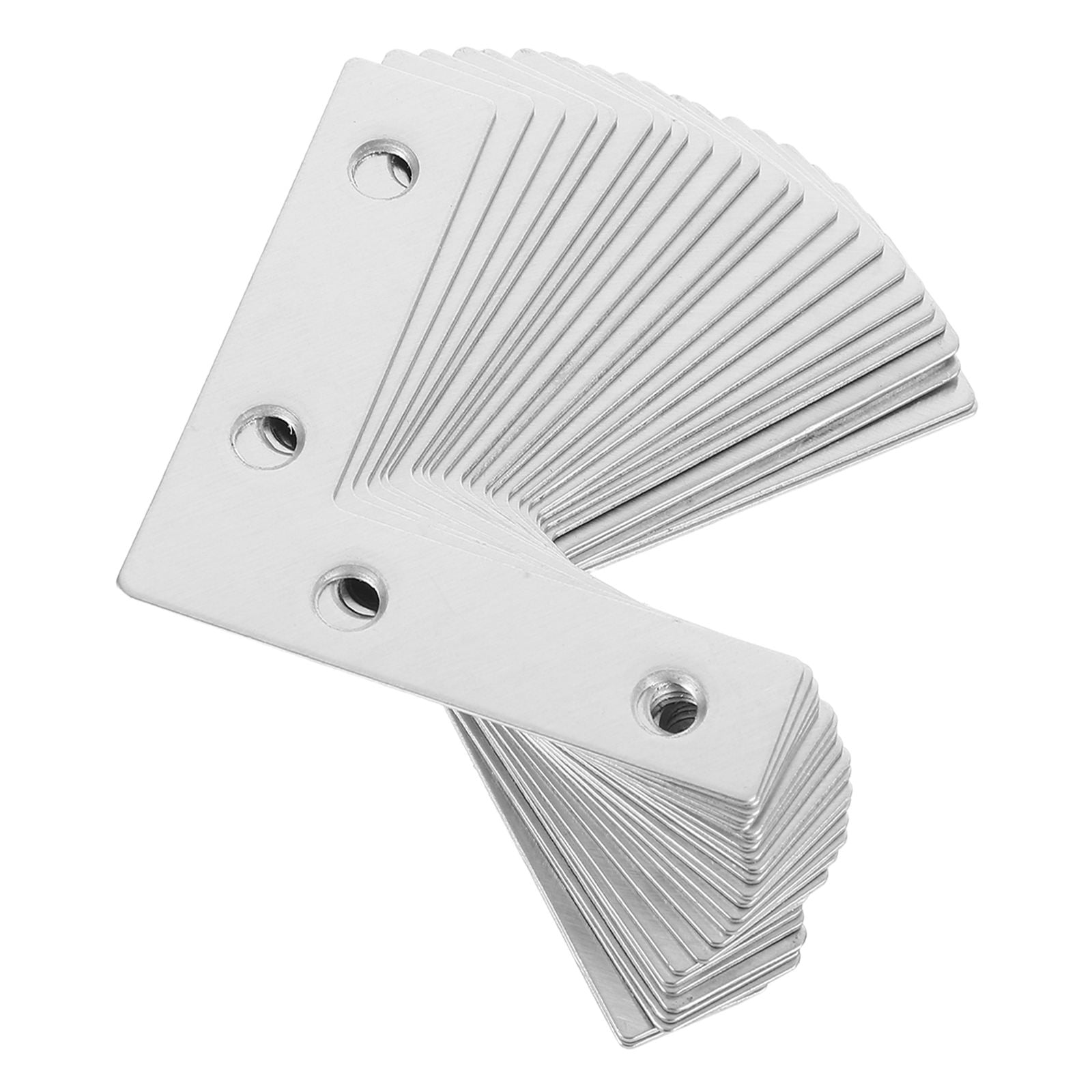 1 Set L-Shaped Flat Bracket Set Four-Hole Connect Plate For Furniture ...