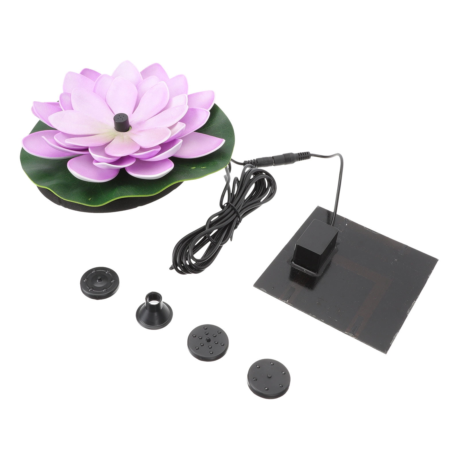HOMEMAXS 1 Set Landscaping Water Lily Solar Fountain Floating Garden ...