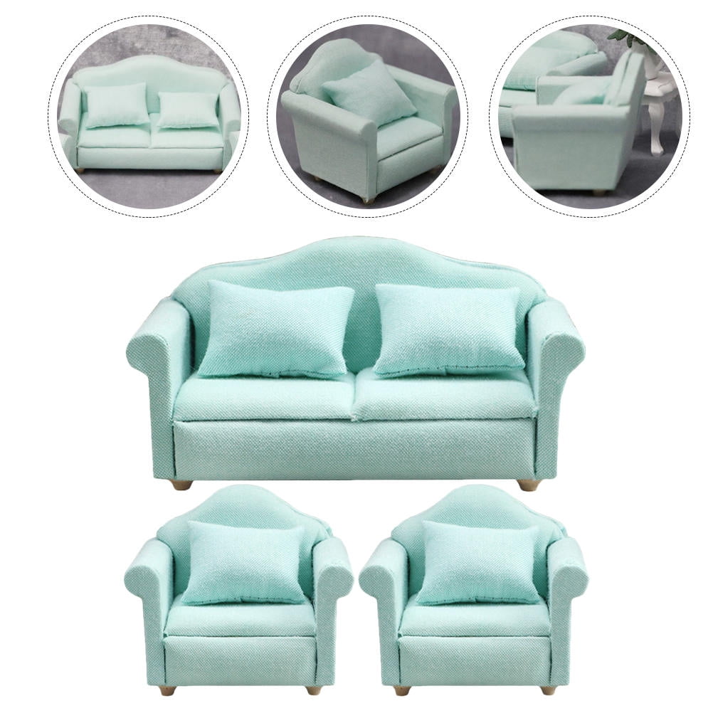 HOMEMAXS 1 Set Mini House Furniture Miniature Sofa Armchair Mini ...