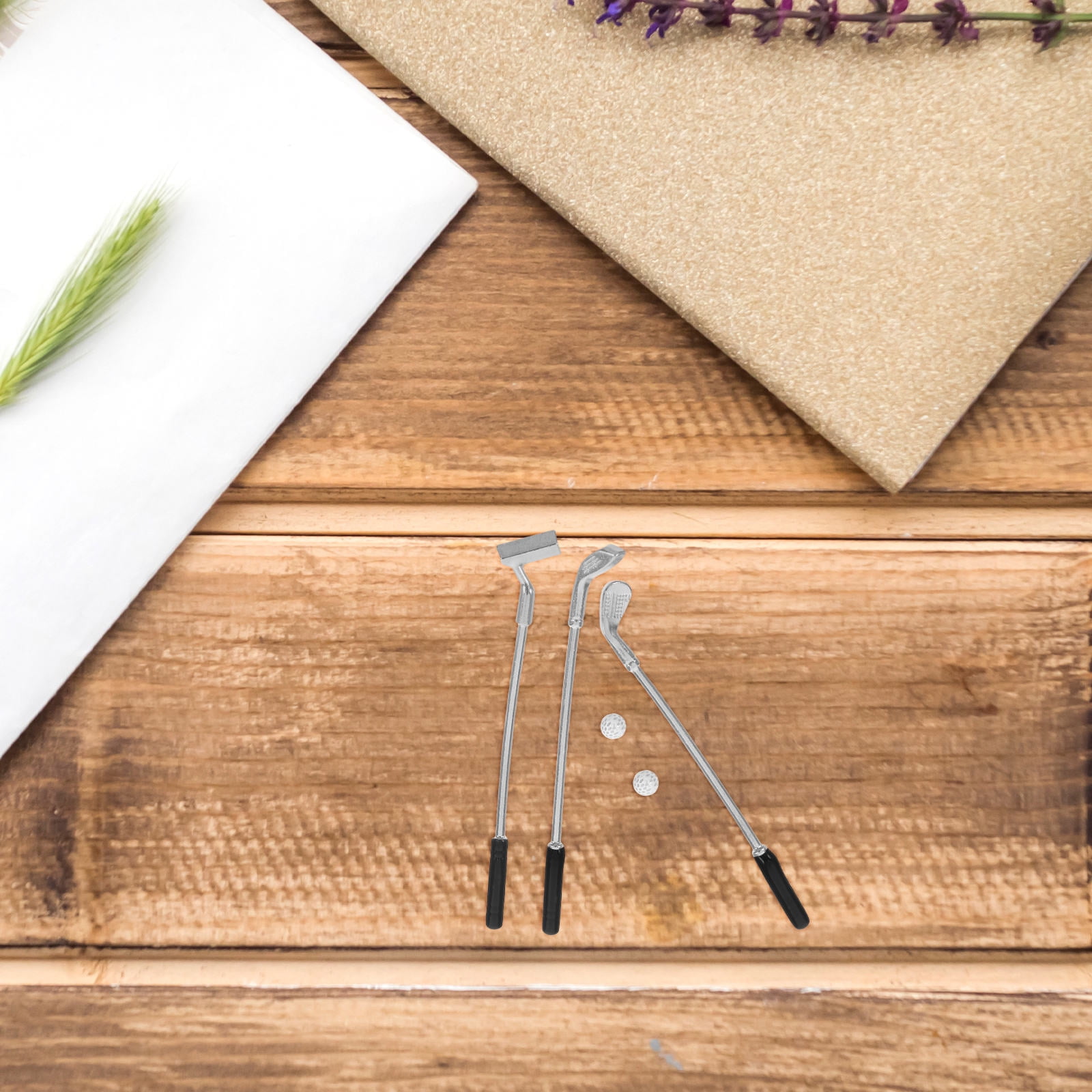 HOMEMAXS 1 Set Miniature Golf Club Decoration Golf Club Model Prop ...