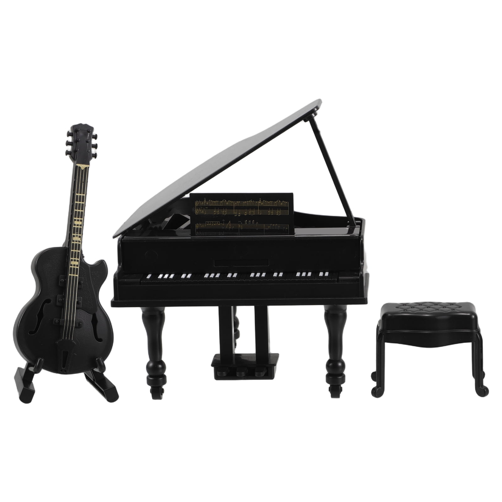 HOMEMAXS 1 Set Miniature Grand Piano And Guitar Figurines Realistic ...