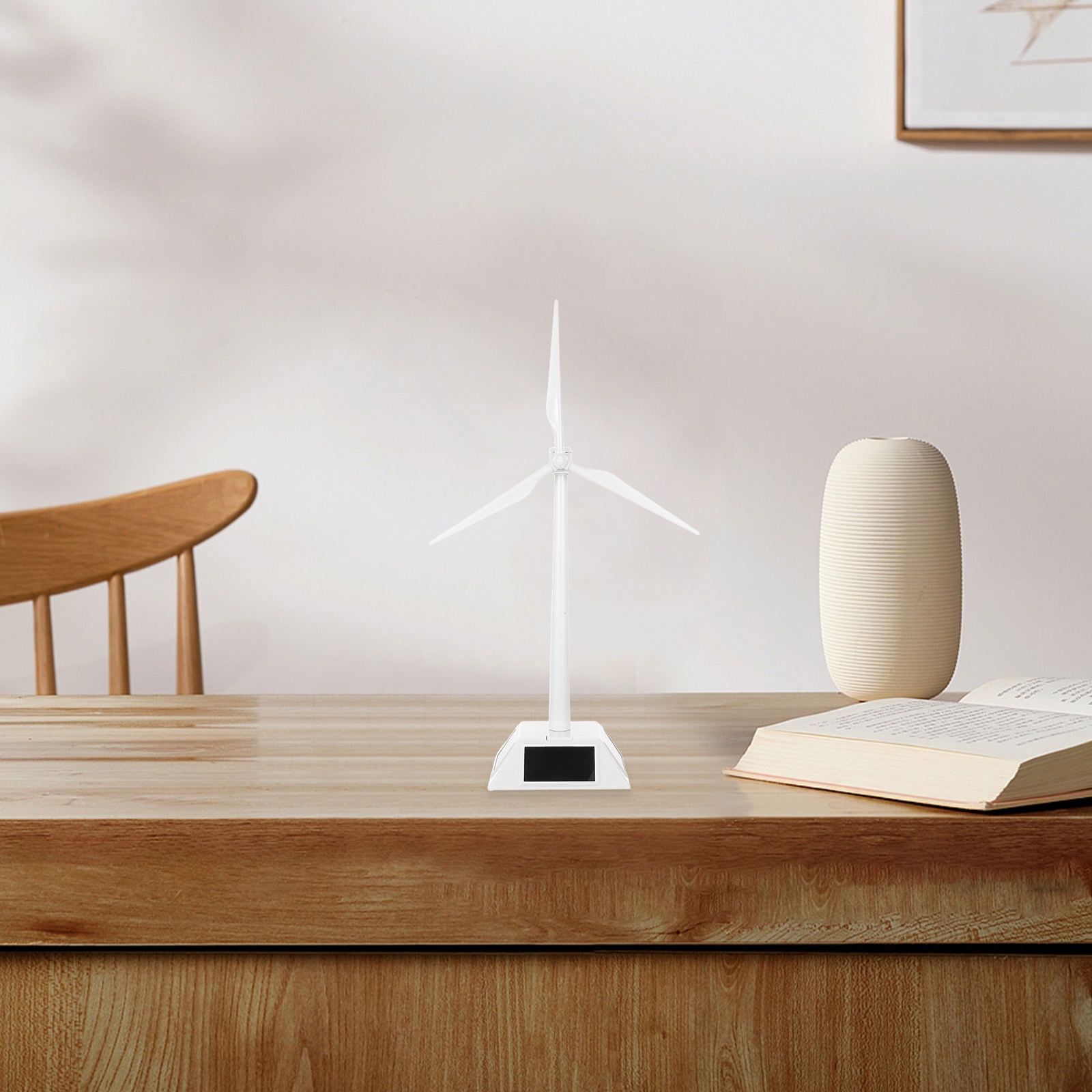 HOMEMAXS 1 Set Of Miniature Plastic Windmill Model Solar Powered ...