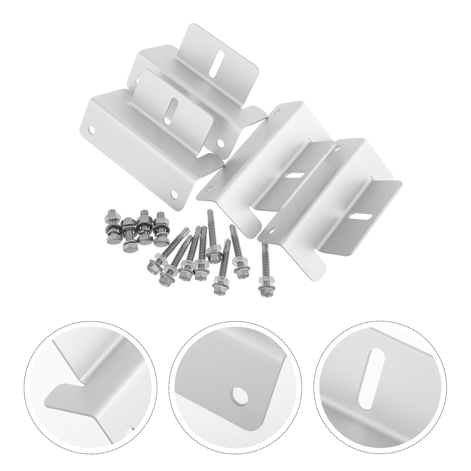 1 Set Of Aluminum Alloy Panel Brackets Solar Panel Roof Mount Solar ...