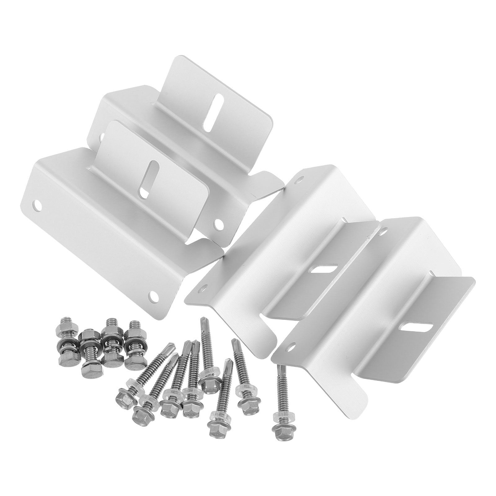 HOMEMAXS 1 Set Of Aluminum Alloy Solar Panel Mount Brackets Z-Shaped ...