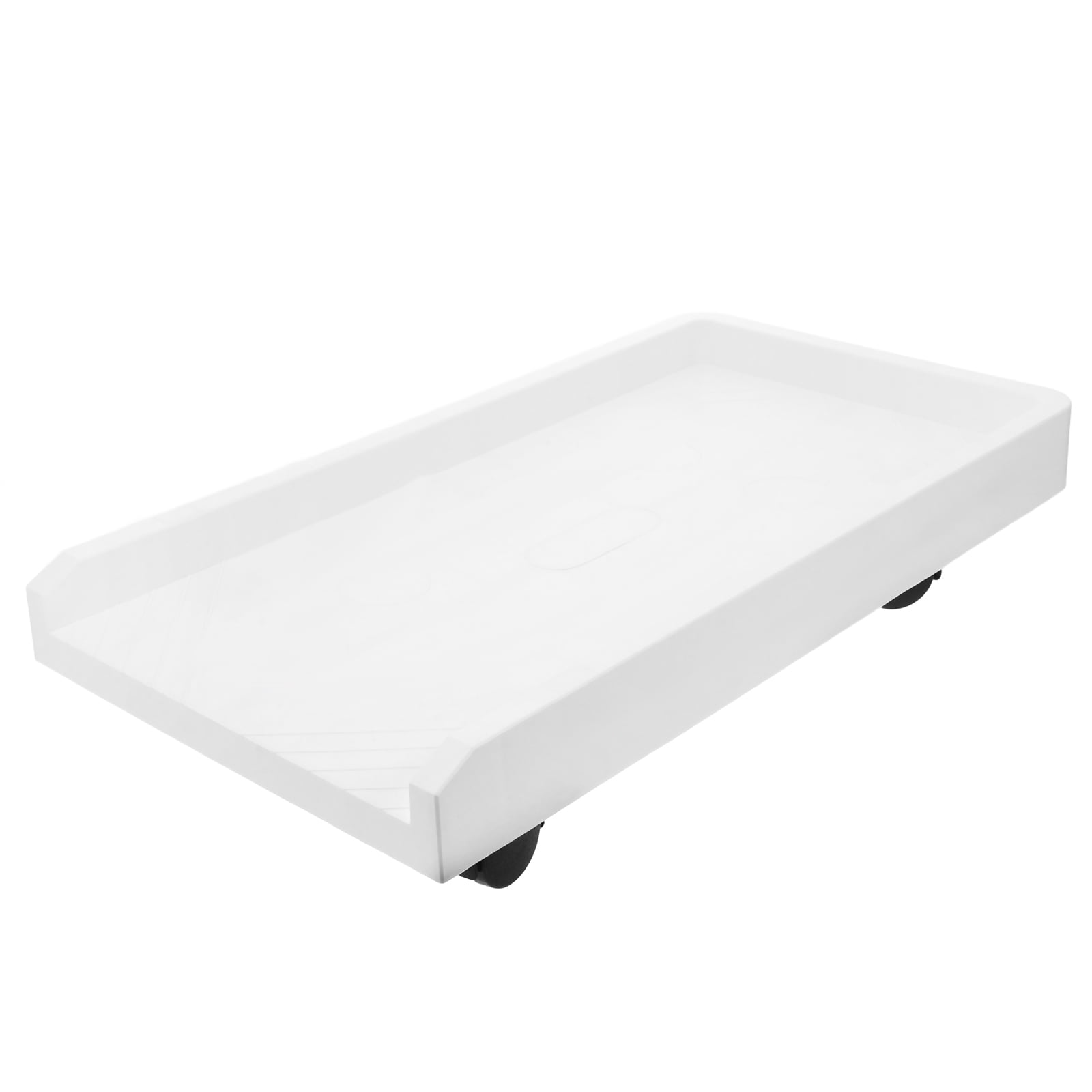 White Computer Tower Stand with Wheel for Bike Use Enhances Cooling and ...