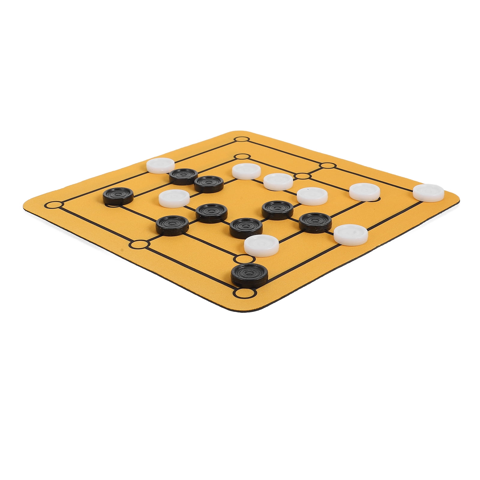 HOMEMAXS 1 Set Portable Home Chess Board Game Nine Mens Morris Board ...