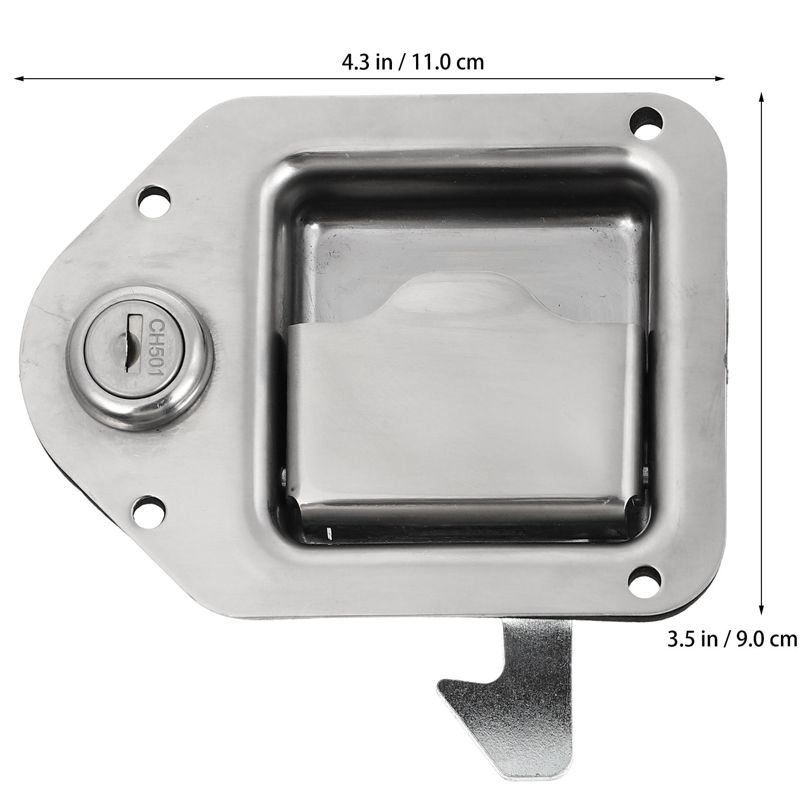 WESIEVYA Camper Door Latch Cargo Trailer Door Lock Stainless Steel 1 ...