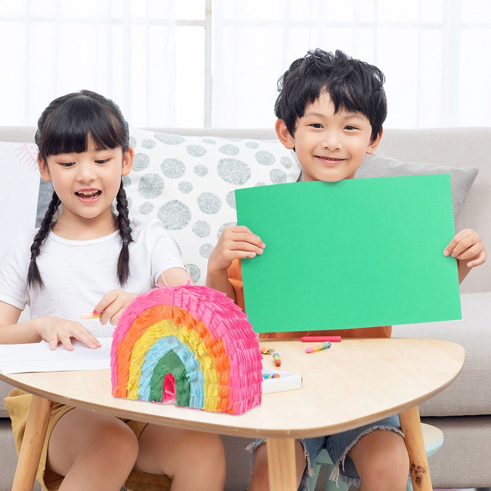 1 Set Rainbow Pinata Party Stick Candy Props Kids Birthday Party ...
