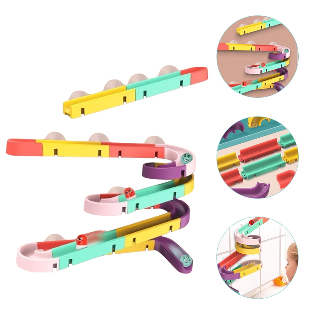 1 Set Rolling Ball Track Toy Track Building Toy Kids DIY Educational ...
